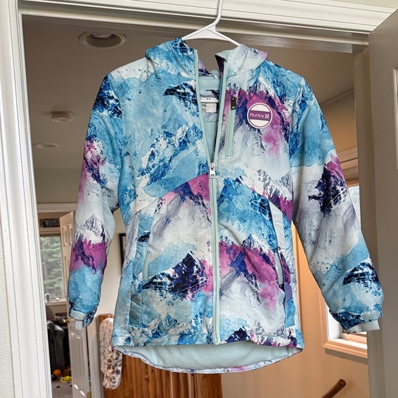 Hurley | Jackets & Coats | Hurley Kids Puffer Jacket Blue And Purple ...